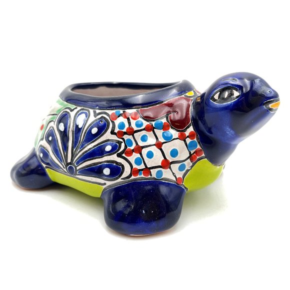 Other | Talavera Turtle Mexican Pottery Sea Turtle Folk Art Hand ...